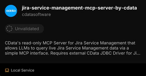 Jira Service Management Mcp Server B · Lobehub