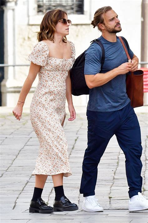 Emma Watson Wore A Reformation Dress With Trendy Loafers Who What Wear
