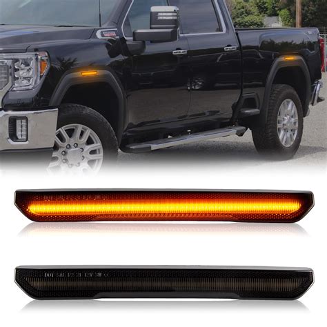 Gempro Led Side Marker Lights Compatible With Gmc Sierra 2500hd 3500hd