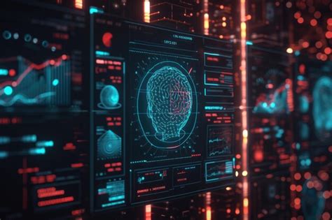 ai conceito de inteligência artificial aprendizagem profunda gui