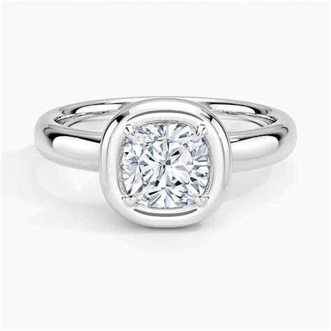 Andrea Bezel Prong Ring In 18k White Gold Brilliant Earth