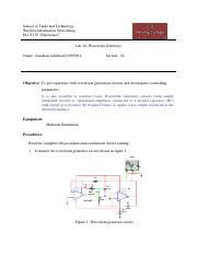 Waveform Generator Lab For Electronics Circuit Construction And Course Hero