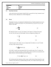 Understanding Viscosity in Fluid Mechanics: Theory & Experiment | Course Hero