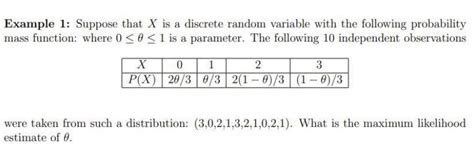 Solved Example Suppose That X Is A Discrete Random Chegg