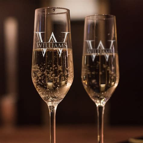 Personalized Champagne Flutes Etsy