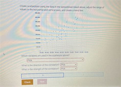 Create Scatterplots Using The Data In The Studyx