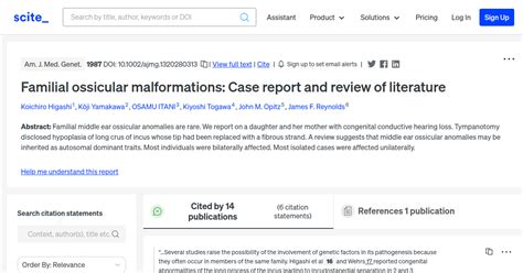 Familial Ossicular Malformations Case Report And Review Of Literature