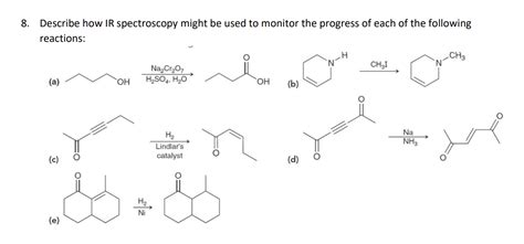 Solved Describe How Ir Spectroscopy Might Be Used To Monitor
