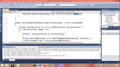 directory structure with treeview demo youtube