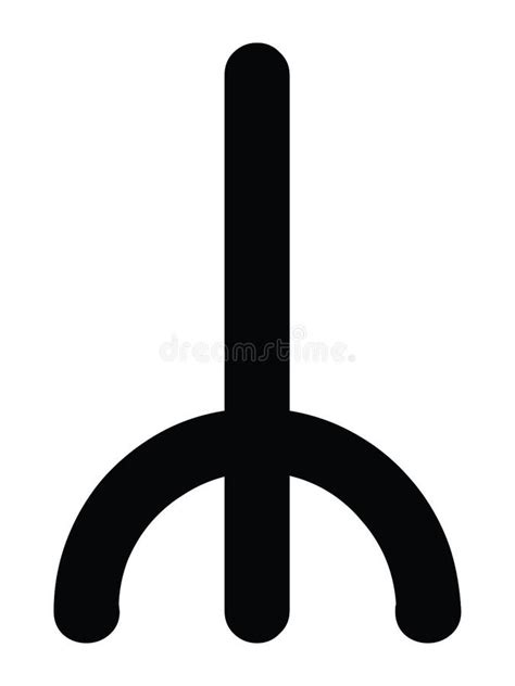 Younger Futhark Rune Letter Of Algiz Stock Vector Illustration Of Fehu Raido 179440347
