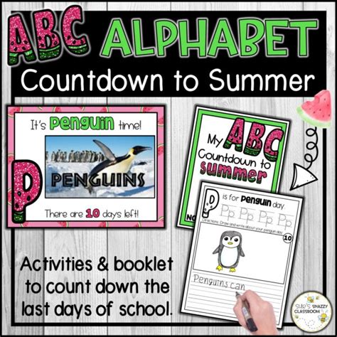 Alphabet Countdown To Summer Activities Powerpoint And Printable