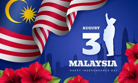 Premium Vector Malaysia Merdeka Background Design