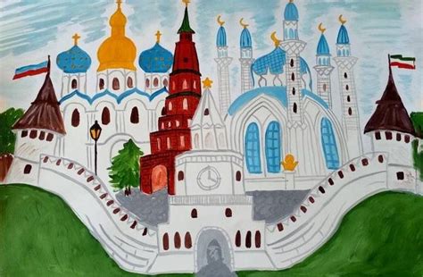 Казань достопримечательности рисунки