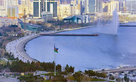 View Of The City Centre Of Baku Azerbaijan In The Winter Churchview