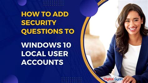 How To Add Security Questions To Windows 10 Local Accounts