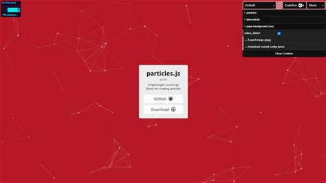 Particles Js WebCurate