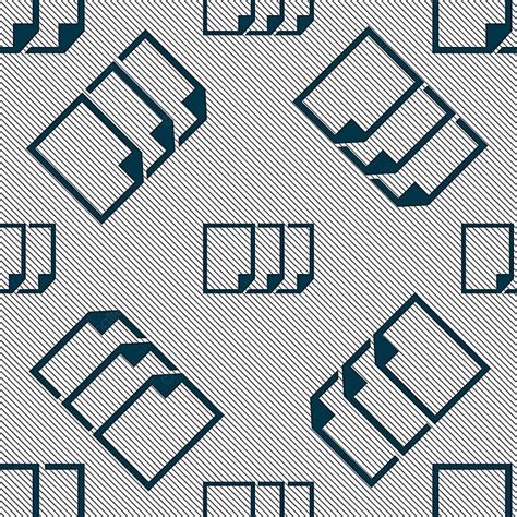 Icon Of A Duplicate File Symbol Seamless Geometric Pattern With Textured Design Photo Background