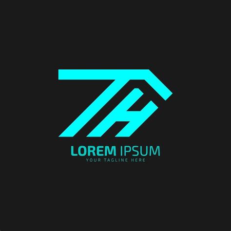 Letra Inicial Th O Ht Icono De Logotipo Abstracto Y Lineal M Nimo Vector Premium