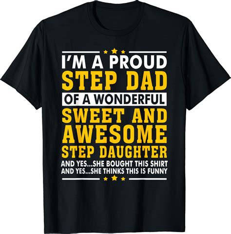 Funny Step Dad Shirt Fathers Day T Step Daughter Stepdad T Shirt