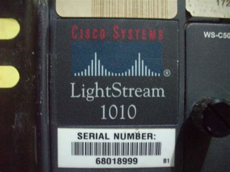 Cisco Ls1010 Lightstream S N 68018999