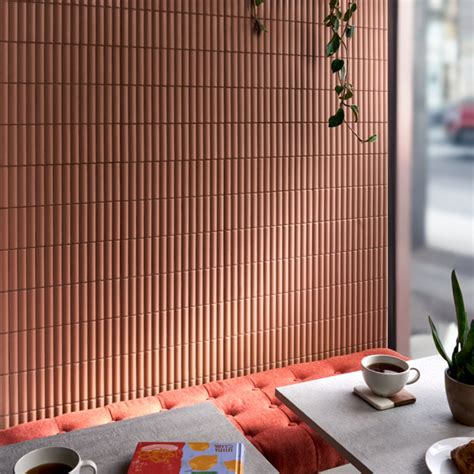 Bond Tile Stream Ribbed 393 In X 1181 In Matte 3d Ceramic Wall Tile