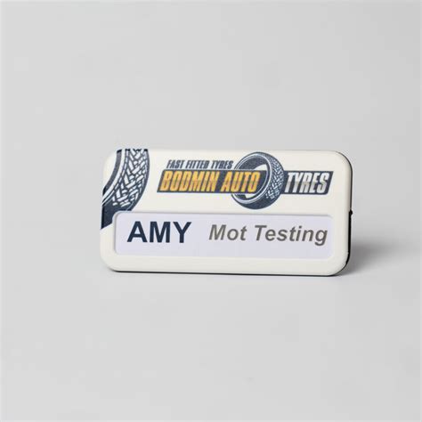 Reusable Name Badge Rectangular Low Window Sycal Promotional