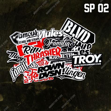 Jual Stiker Pack Sticker Pack Stiker Brand Stiker Clothing Stiker Band Stiker Musik