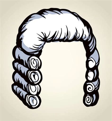 Court Judge White Wig Clip Art