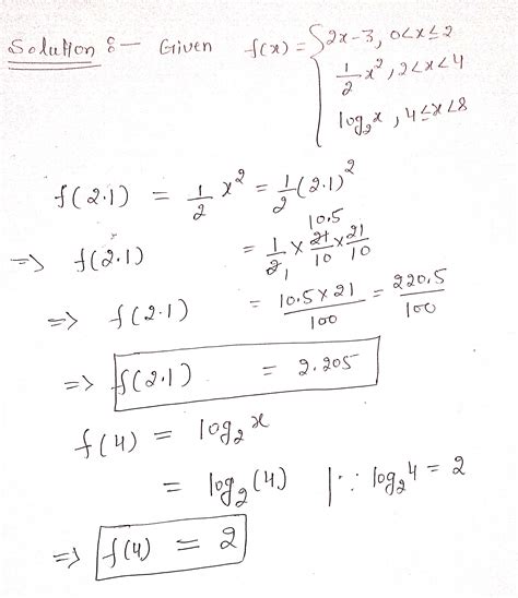 [solved] for the following function find f 2 1 and f 4 2x 3 0 473