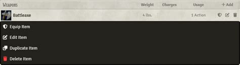 Item Context Menu With Option To Duplicateclone Items Features And
