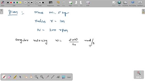 solved a mass of 5 kg is moving along a circular path of radius 1 m if