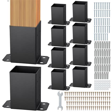 Vevor 101 6x101 6mm Post Base 10 Pcs Inner Size 91x91 Post Base