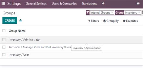 Group Inventory Administrator Pada Odoo Erp Pt Proweb Indonesia