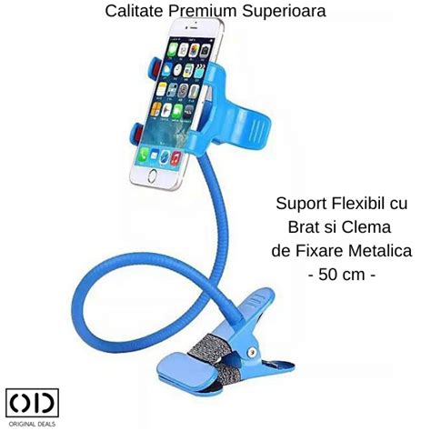 Esellro ⋆ Suport Flexibil Cu Brat Si Clema Metalica Cu Fixare
