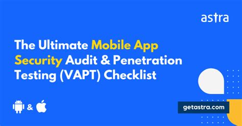 Checklist For Mobile App Security Audit Developers Agencies