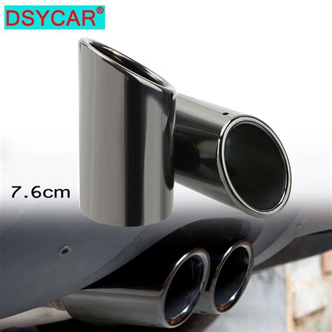 스테인레스 스틸 자동차 배기 머플러 팁 파이프 커버 폭스바겐 Cc 파사트 티구안 아우디 제타 사기타 폴로 골프 7 세트당 2 개 Aliexpress