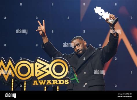 Bashy Celebrates Winning Best Album For Being Poor Is Expensive During The Mobo Awards At The