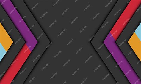 Premium Vector Abstract Vibrant Color Triangle Geometric Overlap Layer On Black Background