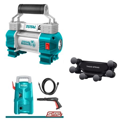 ჰაერის კომპრესორი 12ვ მობილური ტელეფონის მანქანის სამაგრი მაღალი წნევის სარეცხი დანადგარი