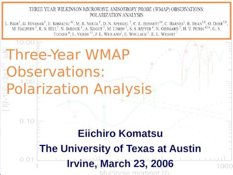 ppt three year wmap observations polarization analysis dokumen tips