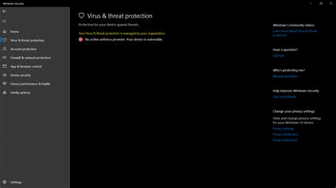 Windows Defenders Is Turned Of And This Message Is Shown Everytime Details In Firsts Comment