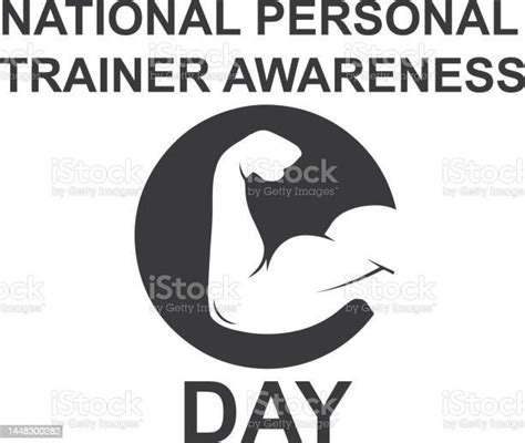 전국 개인 트레이너 인식의 날 아이콘 배경에 대 한 템플릿 블랙 벡터 0명에 대한 스톡 벡터 아트 및 기타 이미지 0명 개념 근육 강화운동 Istock