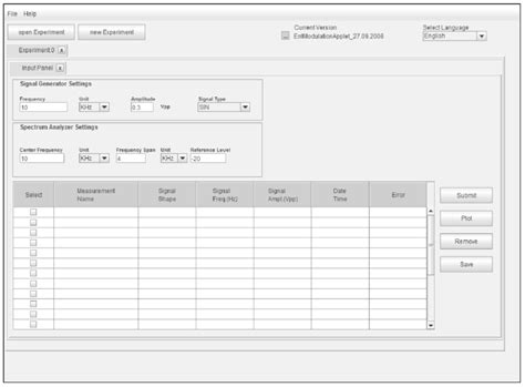 user interface for the experiment download scientific diagram