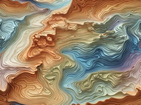 Premium Photo Topographic Contour Lines Map Seamless Pattern