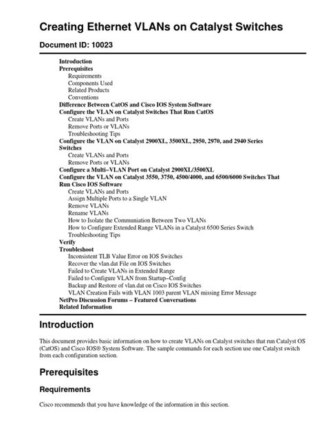 creating vlans pdf network switch network architecture