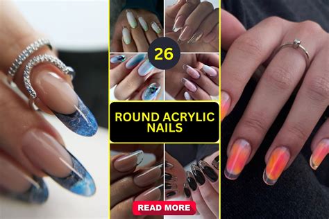 26 Round Acrylic Nails Embrace 2024s Top Nail Art Trends