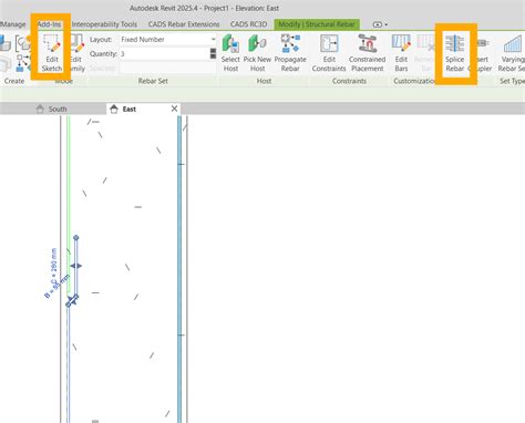lap splice methods for vertical rebars in column without using plugin