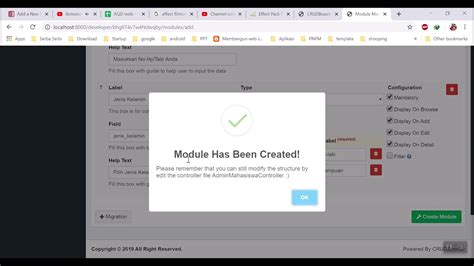 Tutorial Laravel Crud Generator Module Generator Youtube
