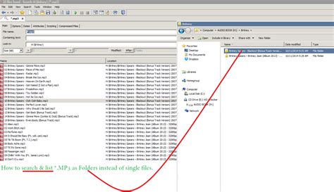 Find All Folders With Mp3 Files While Listing Folders Instead Of