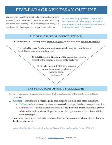 34 5 Paragraph Essay Example Examples